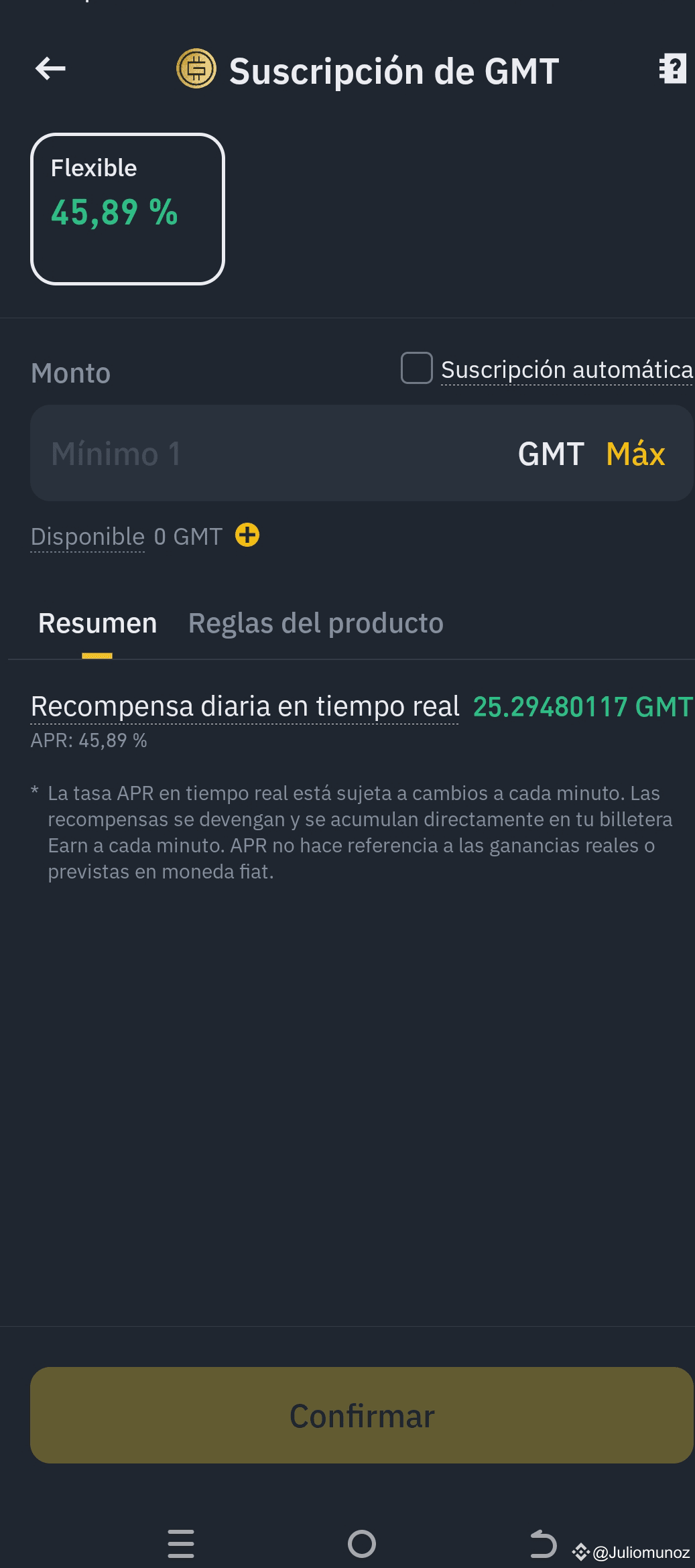 I share with you this information about the GMT token, which ...