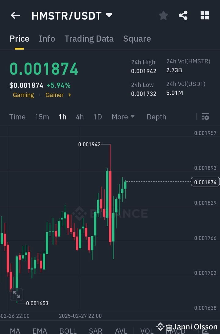 🚀$HMSTR HMSTR/USDT Bullish Momentum – Breakout Soon? 🚀 | Janni Olsson on Binance Square