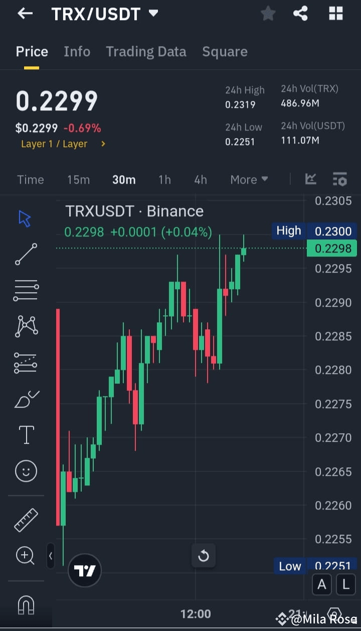 $TRX /USDT Strong Recovery Waves Loading ..!📈🚀 Ready to | Mila Rose on Binance Square