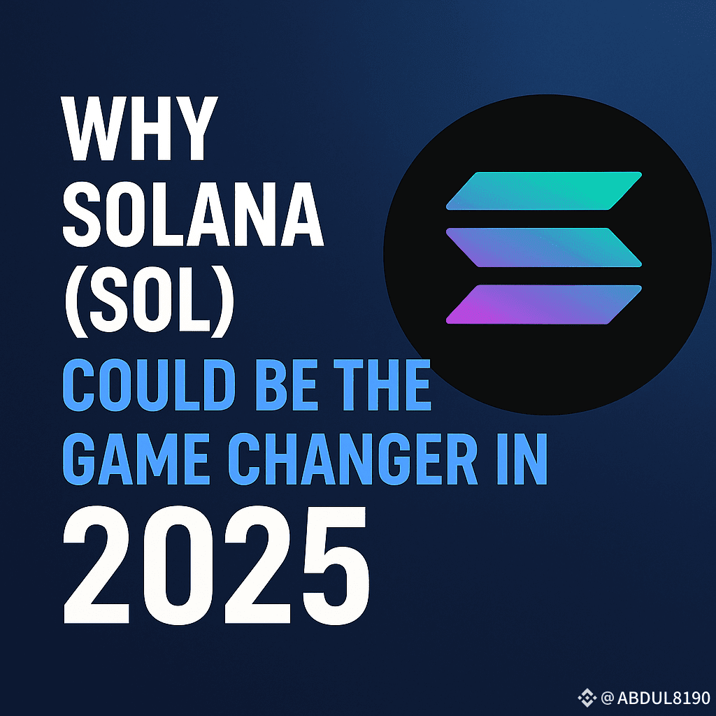 $SOL 🚀 Why Solana (SOL) Could Be the Game Changer in 2025 | ABDUL8190 ...