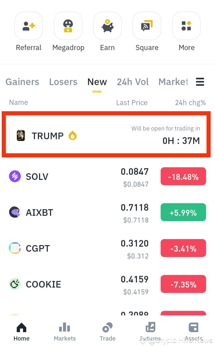 🚨Guys$TRUMP Coins Launches In Spot trading who are Ready P | Crypto ...