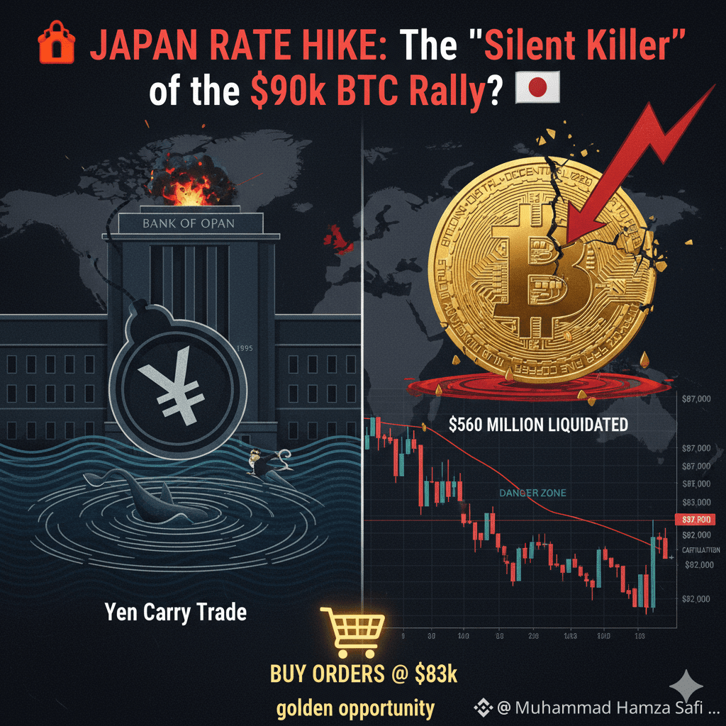 🚨 JAPAN RATE HIKE: The "Silent Killer" of the $90k BTC | Muhammad Hamza ...