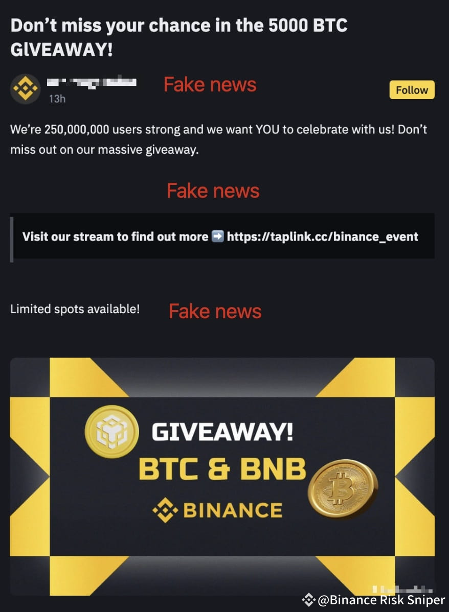 Urgent! Beware of Fake Binance’s fraudulent ads A scammer gr | Binance ...