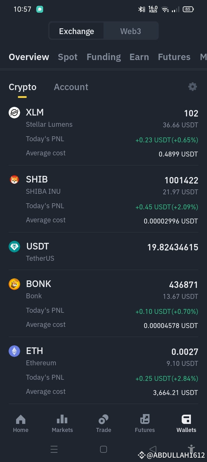$XLM $BONK $SHIB #ETH Right coin i invested? | ABDULLAH1612 on Binance Square