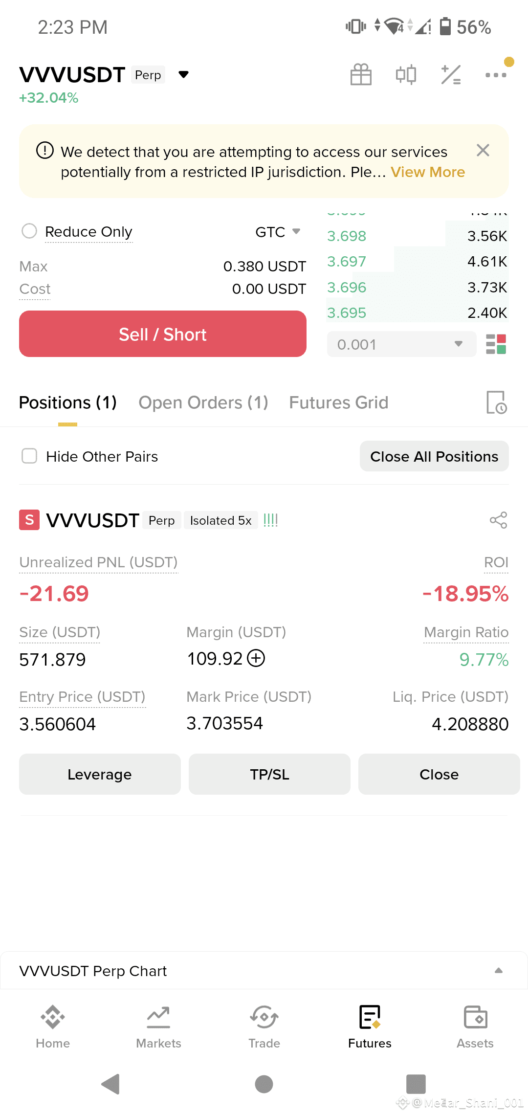 Hy friends plz tell me hold and close | Mehar_Shani_001 on Binance Square
