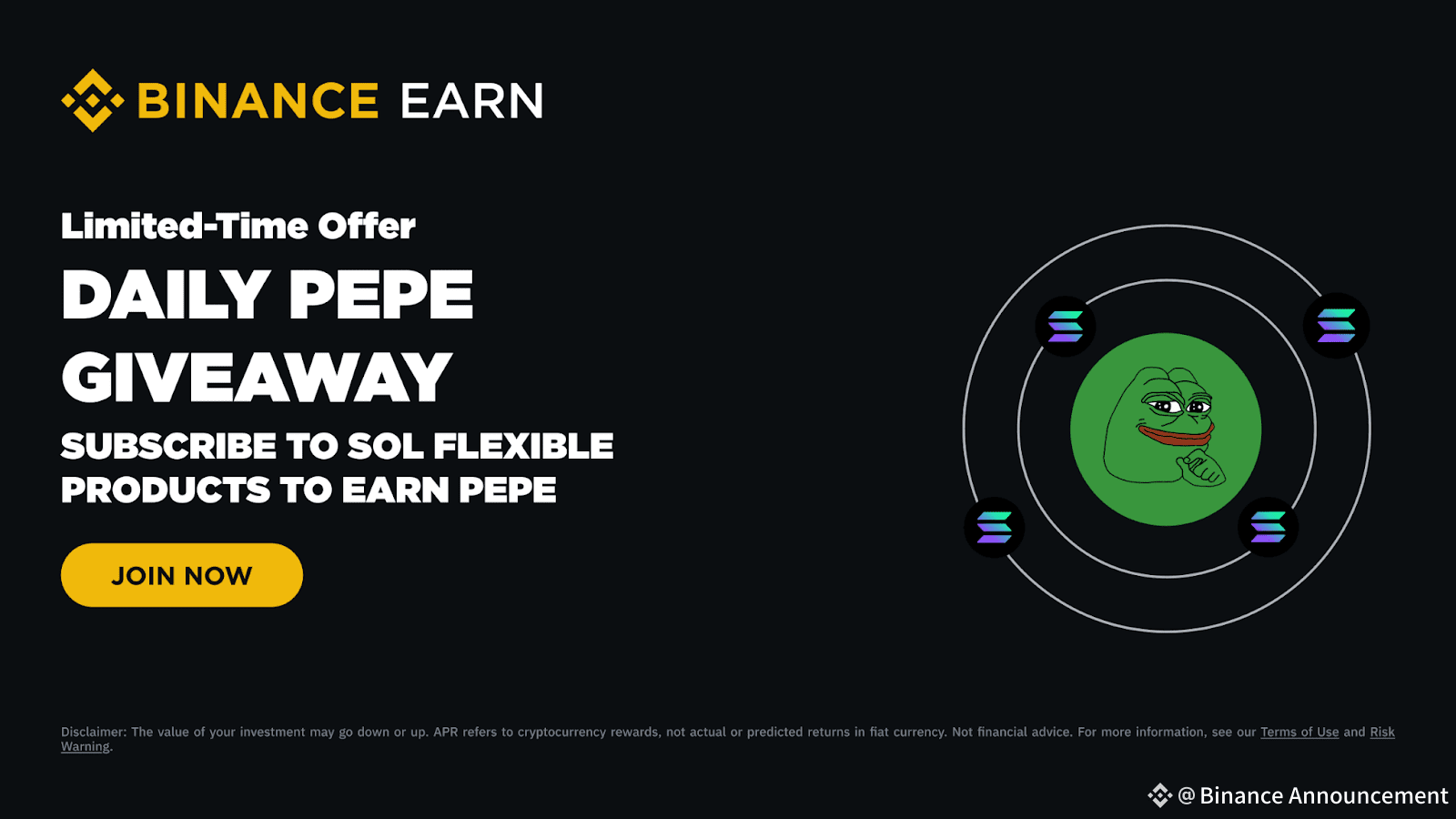 35 Billion PEPE Annual Percentage Rate Boost Campaign with SOL Flexible ...