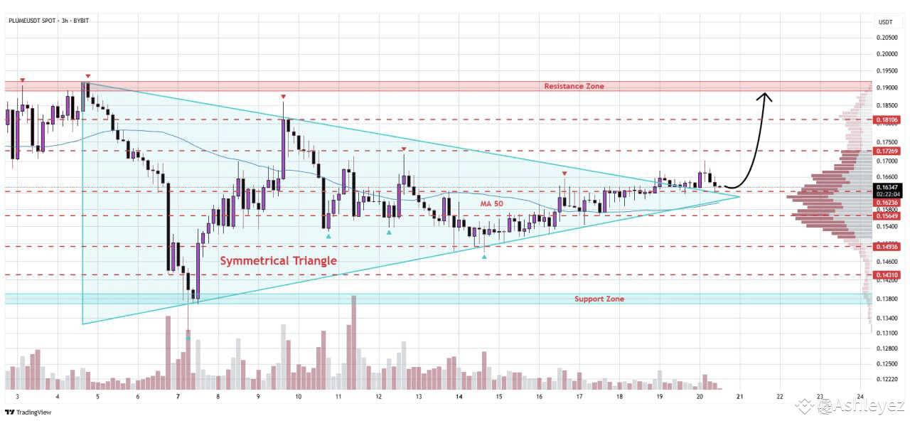 $Plume is holding above the broken symmetrical triangle on | Warshasha ...