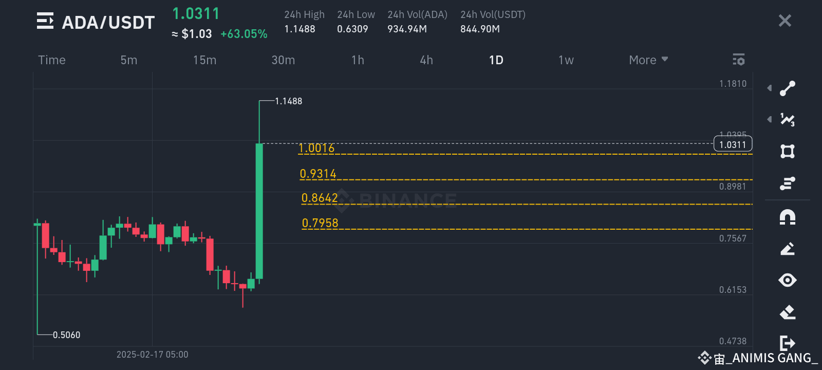 🚀 $ADA /USDT Pump Alert! 🚀 🔥 Bullish Setup Spotted! ADA | RE CRYPTO TIGER on Binance Square