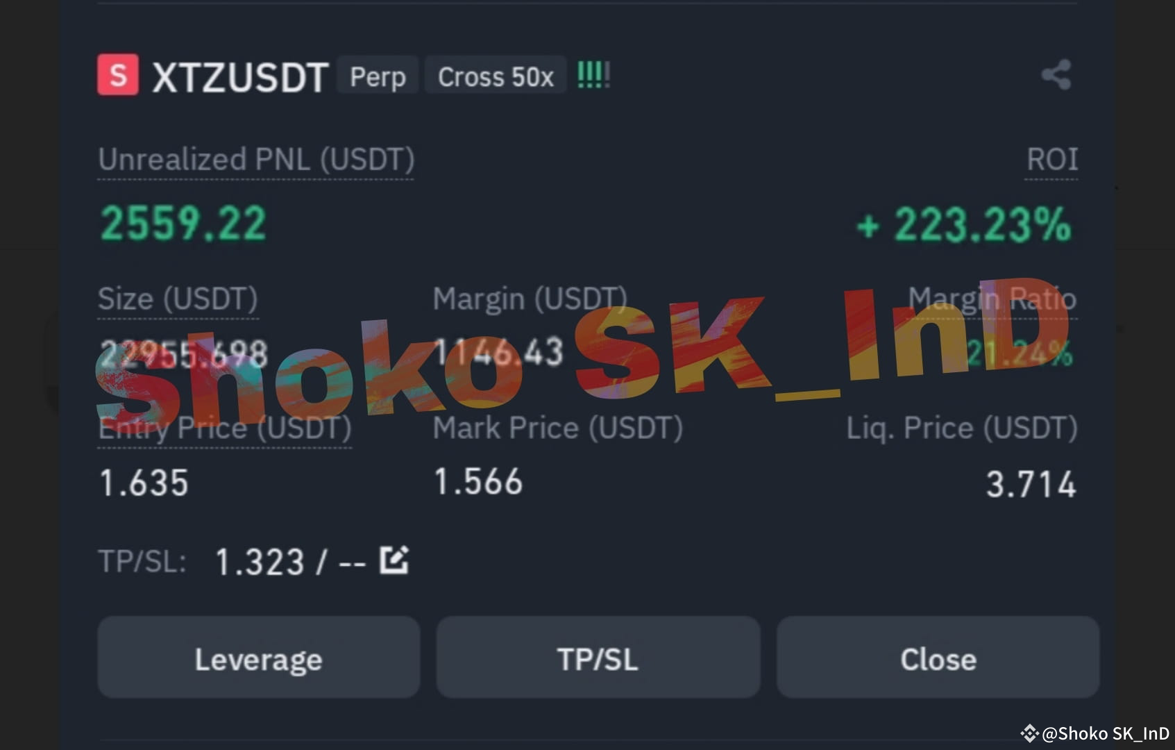 Hold😢 or close😕? it going up again $XTZ | Shoko SK_InD on Binance Square
