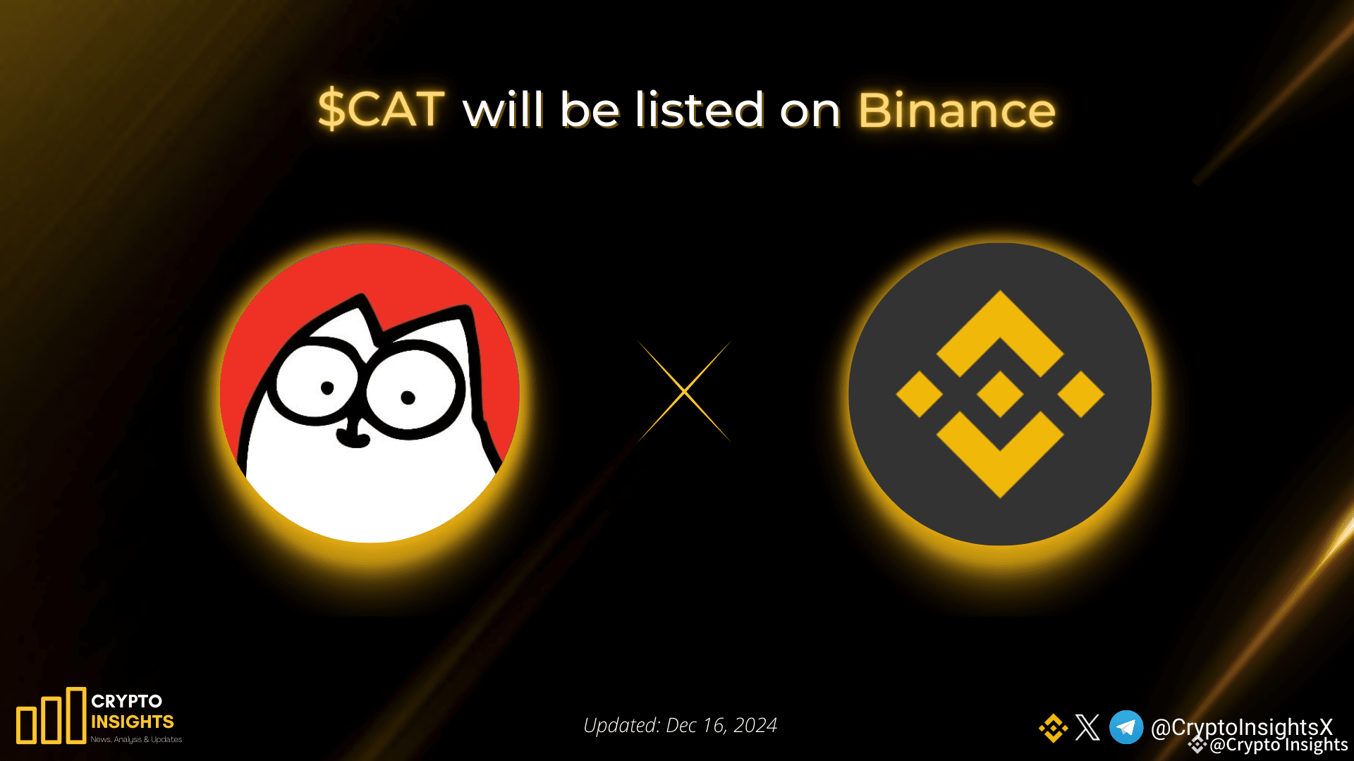 📢 @SimonsCat $CAT will be listed on Binance Simon's Cat | Crypto Insights on Binance Square
