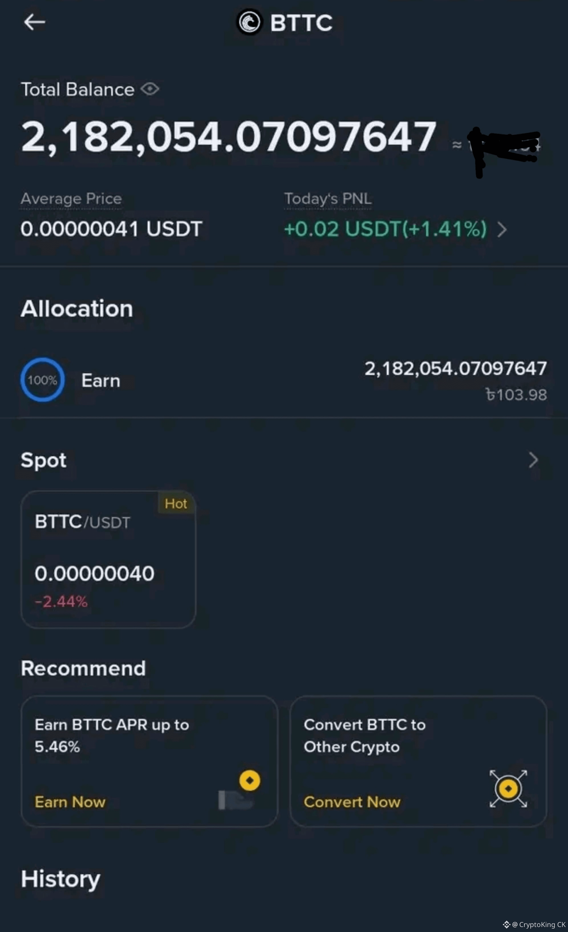$BTTC – if I hold 2.1 million+ tokens for 12 years, what | CryptoKing ...