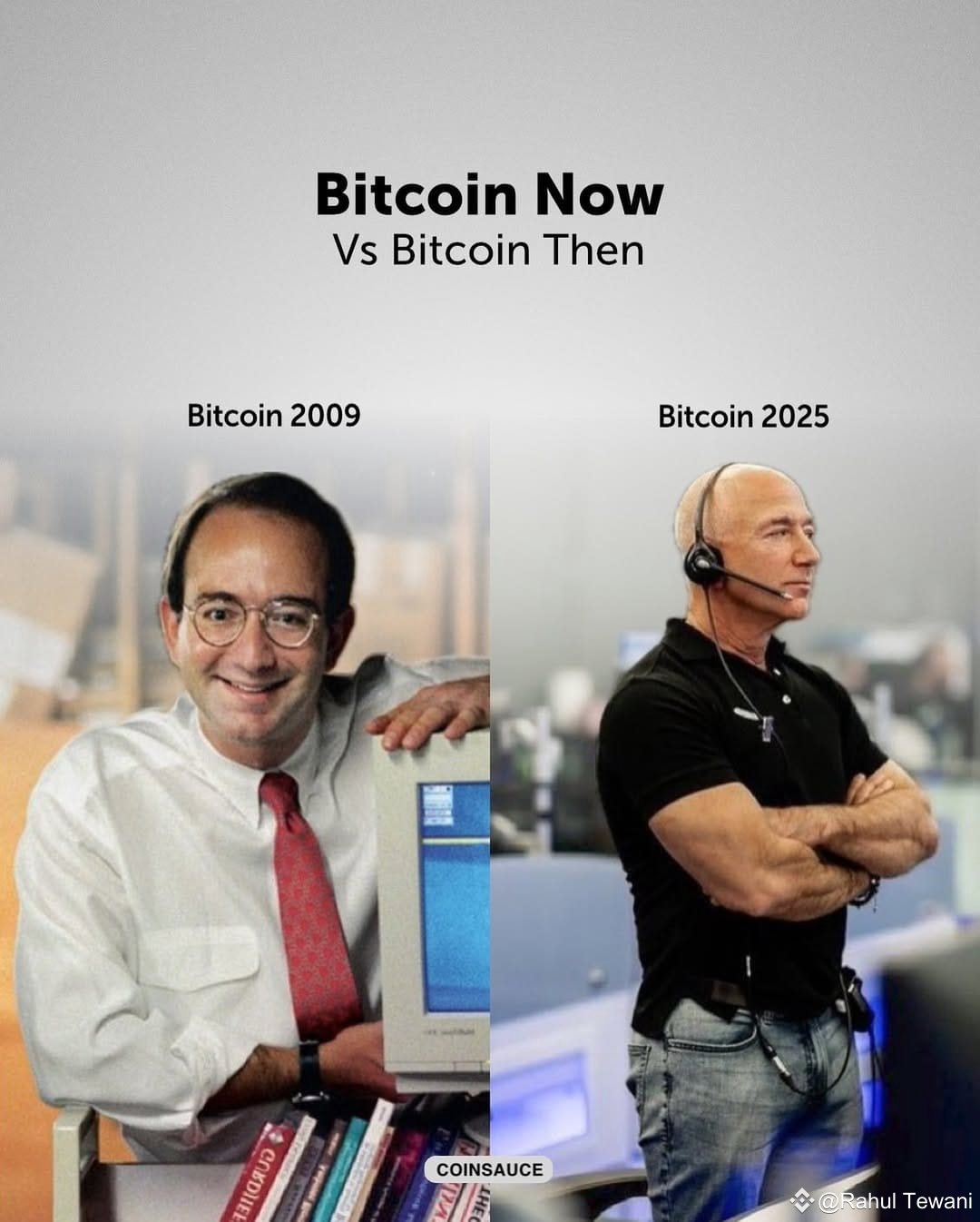 What had a bigger glow up? #bitcoin $BTC | Crypto World_Rahul on ...