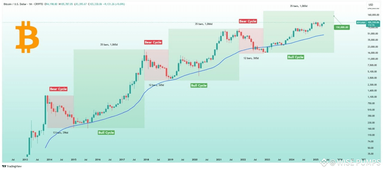 Bitcoin Cycles: Same Rhythm, New Peak? Here's another plus | WISE PUMPS ...