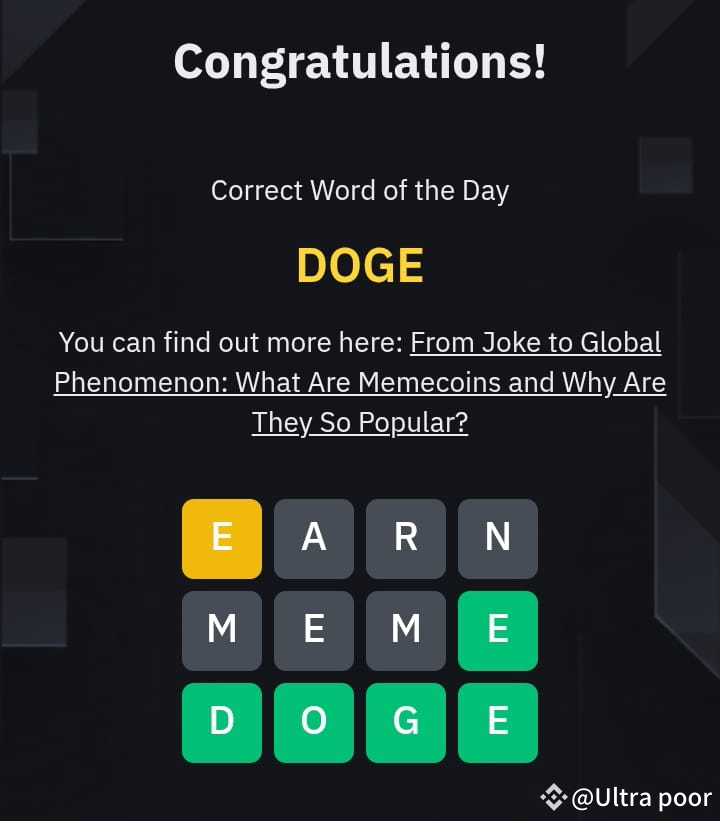 #WOTDL Doge | Ultra poor on Binance Square