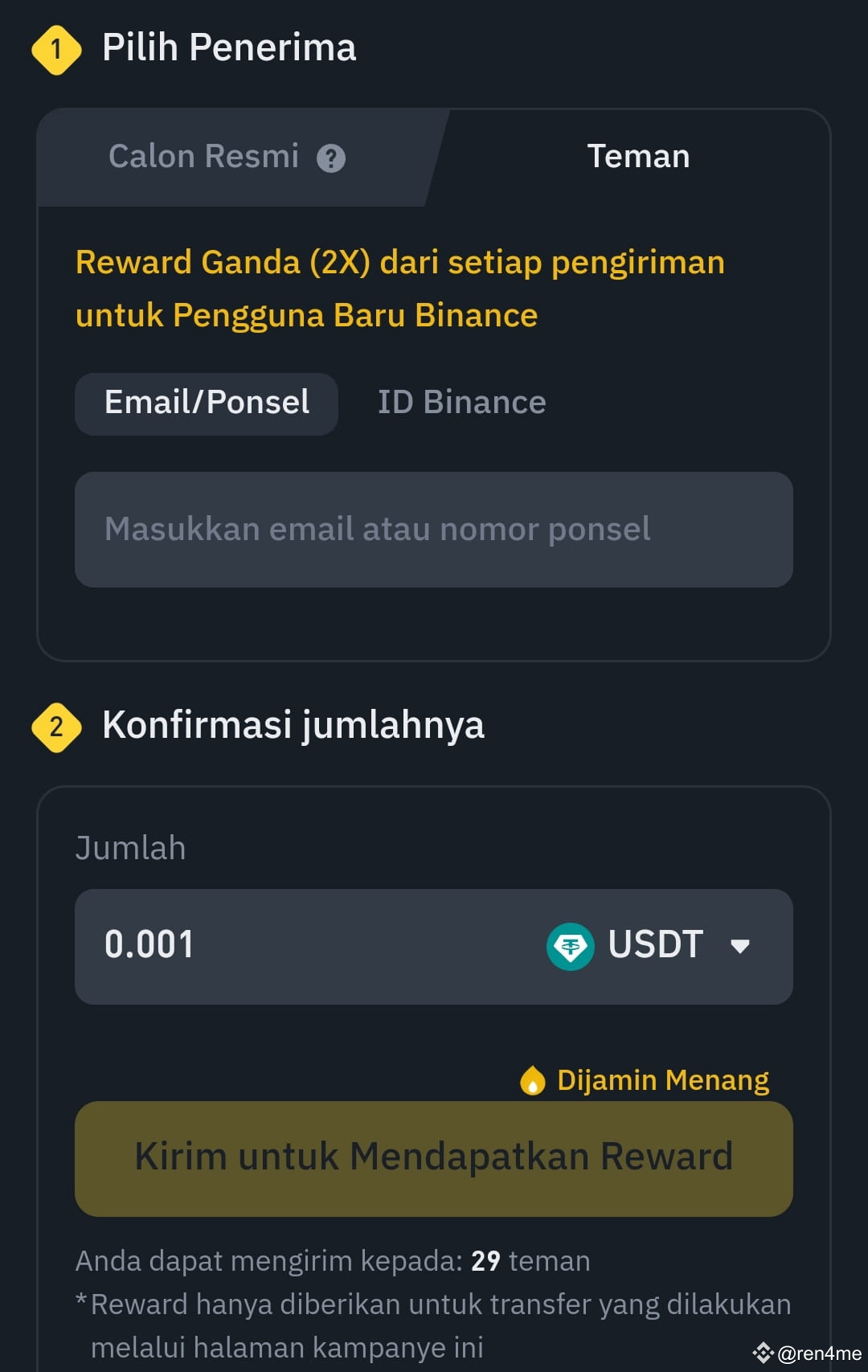 who want usdt please comment id. limited quota. 1048644206 | ren4me on ...