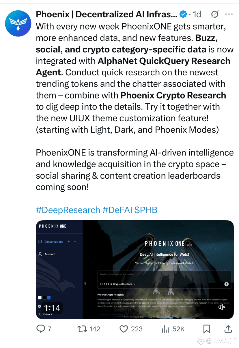 🔥🔥$PHB PHOENIX ONE: The AI-Powered Crystal Ball That’s Abo | AMAGE on Binance Square