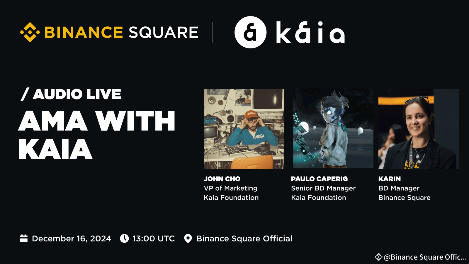 Join us for an AMA session with the team of @Kaia Chain 🗓 | Binance ...
