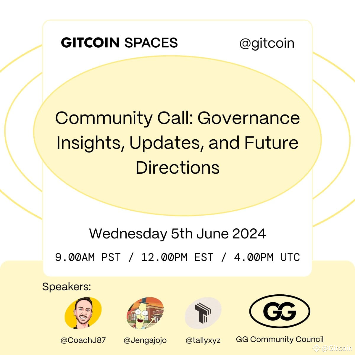 Tune in tomorrow for an overview of web3 governance: why go | Gitcoin on Binance Square