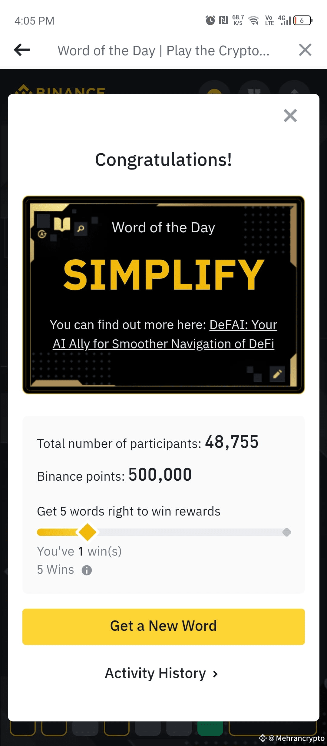Word of the Day: SIMPLIFY In this week’s Binance WODL with ...