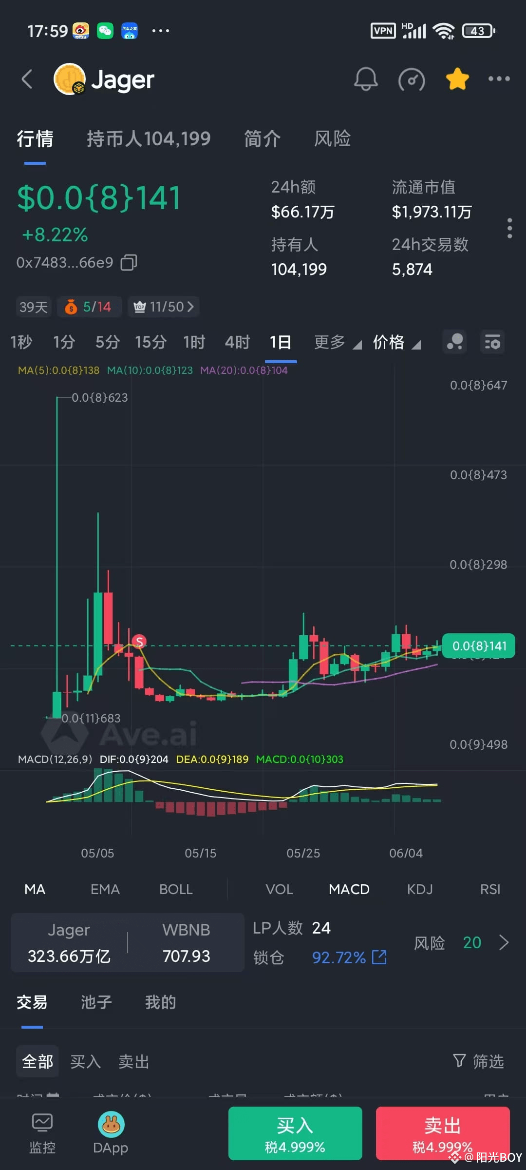 Trading Competition: $100,000 $Jager Rewards, the more you t | 阳光BOY on ...