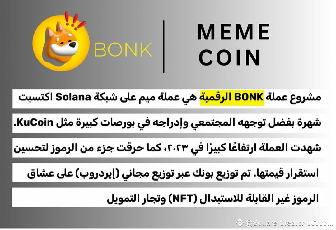 BONK Coin Definition | Hamza_cripto on Binance Square