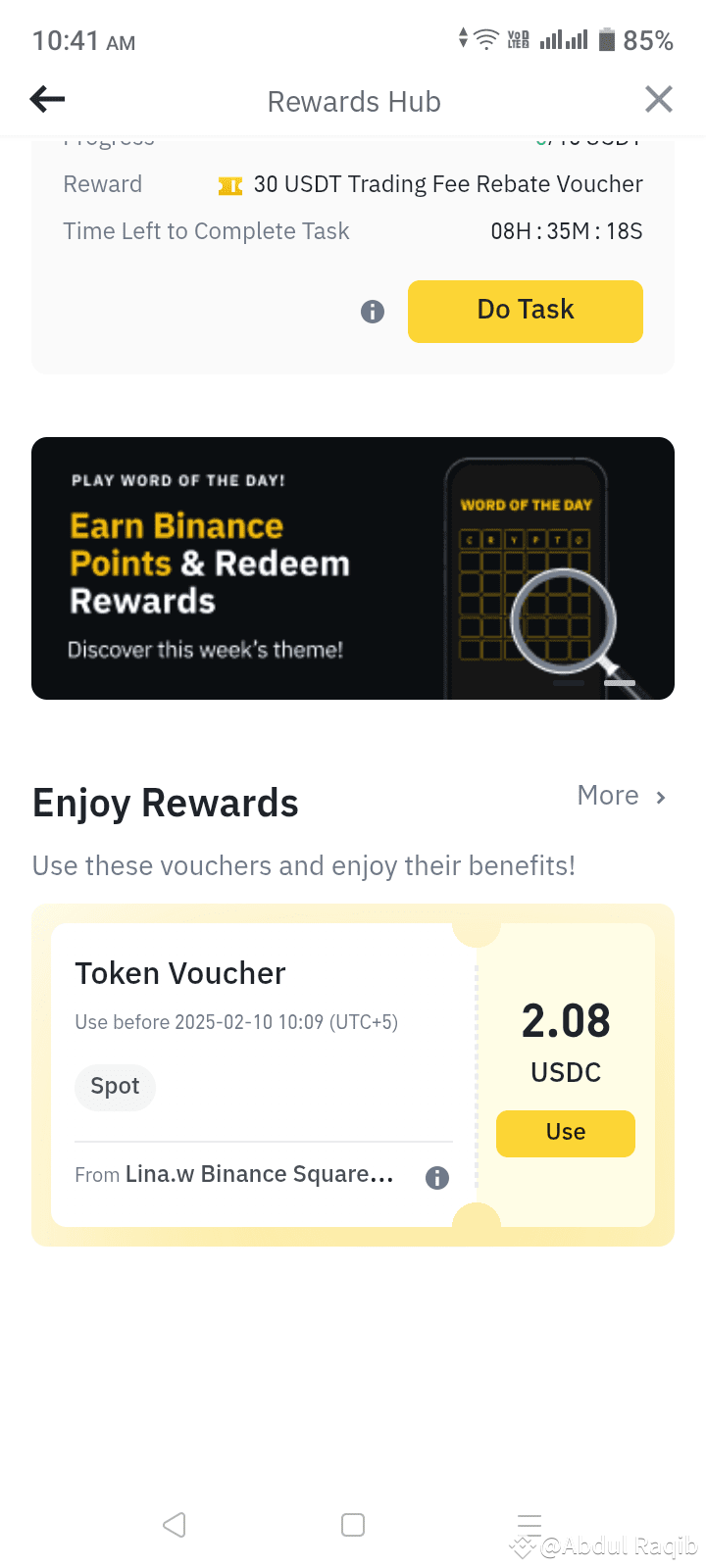 I have received (2.08 $USDC ) Reward from Binance. (I am ver | Markhor Trader11 on Binance Square
