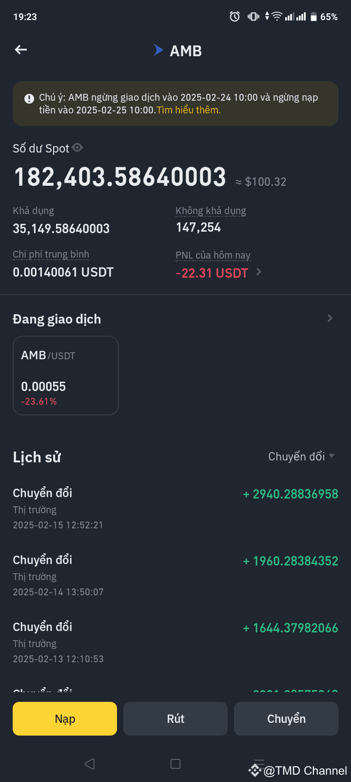 $AMB Buy $100 right now, the opportunity has come! | TMD Channel on ...