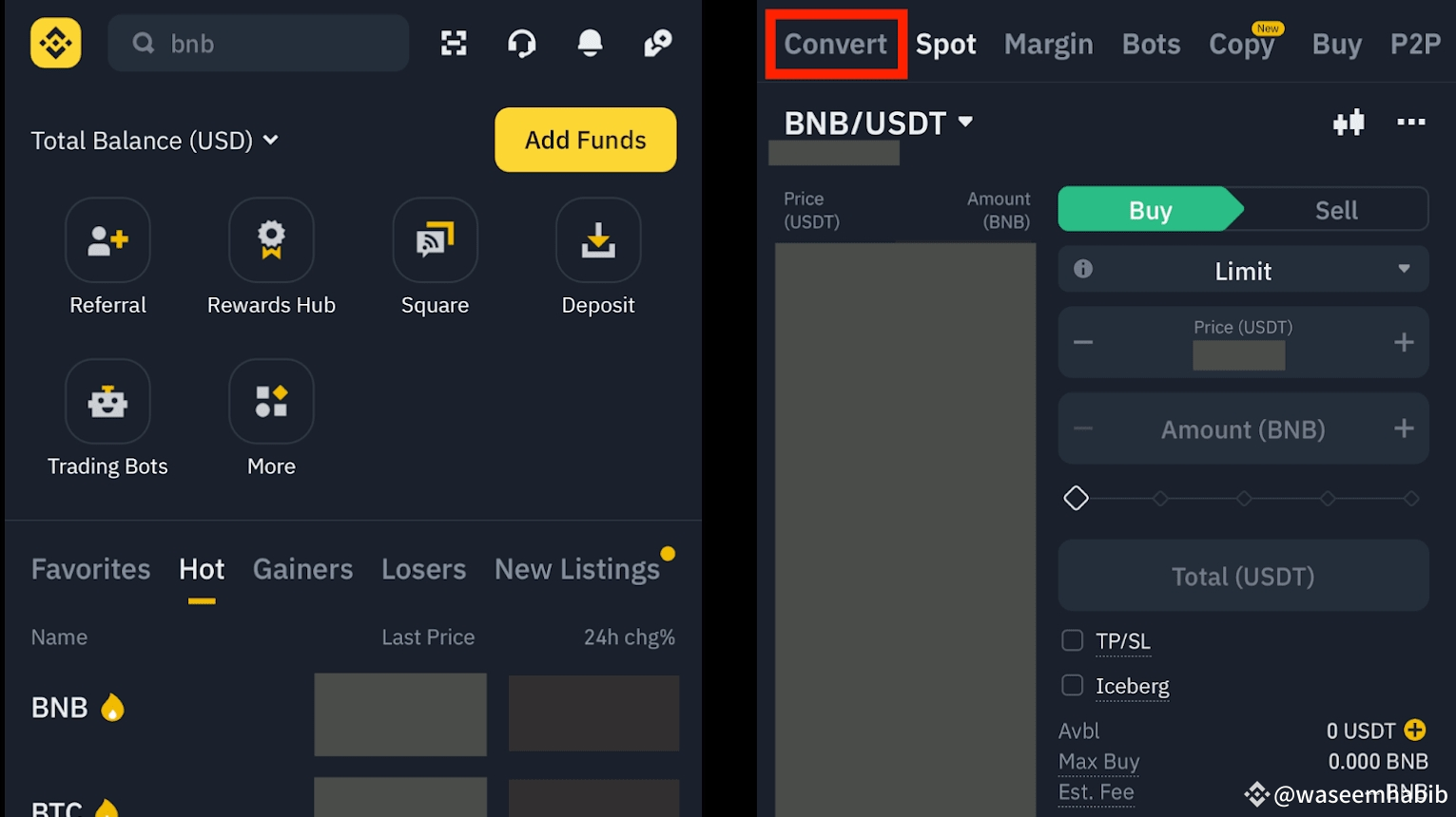 Cách Chuyển đổi USDT sang các đồng Coin khác trên Binance Sử dụng Tính năng Chuyển đổi | Habib ...