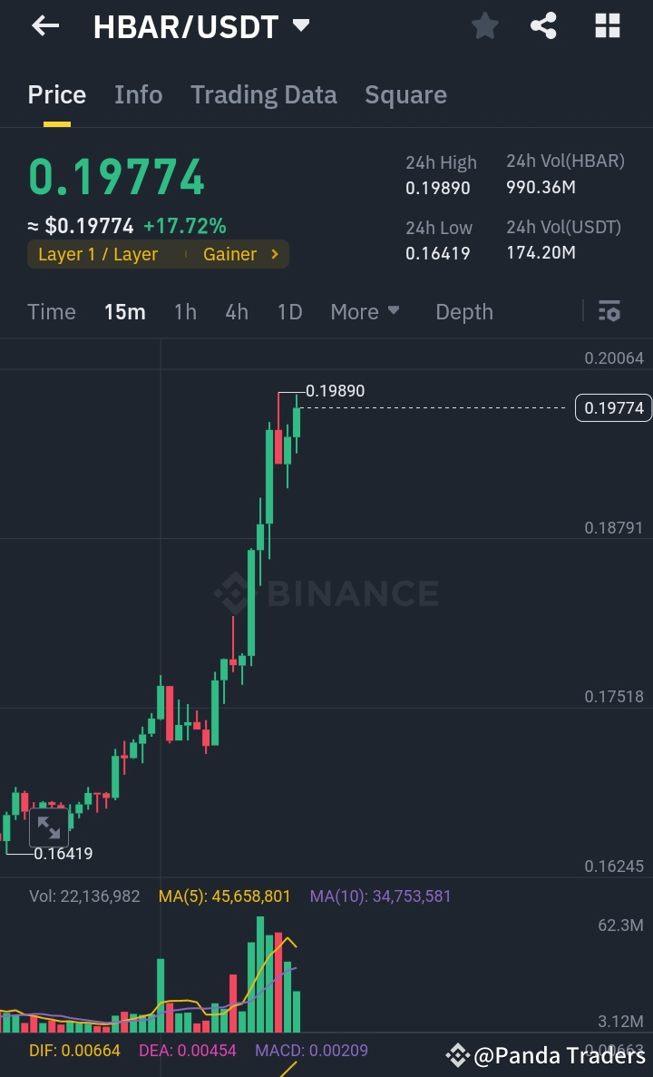 Pandatraders never lie 😉😉😉😉 $HBAR bold prediction was 💯 | Panda Traders on Binance Square