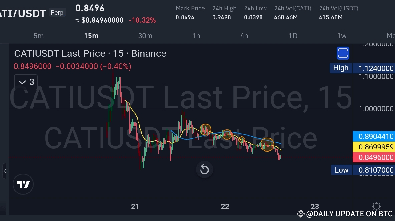 CATI COIN ANALYSIS 🔥🔥 DUMPING NONSTOP🔥👇 | DAILY UPDATE ON BTC on ...