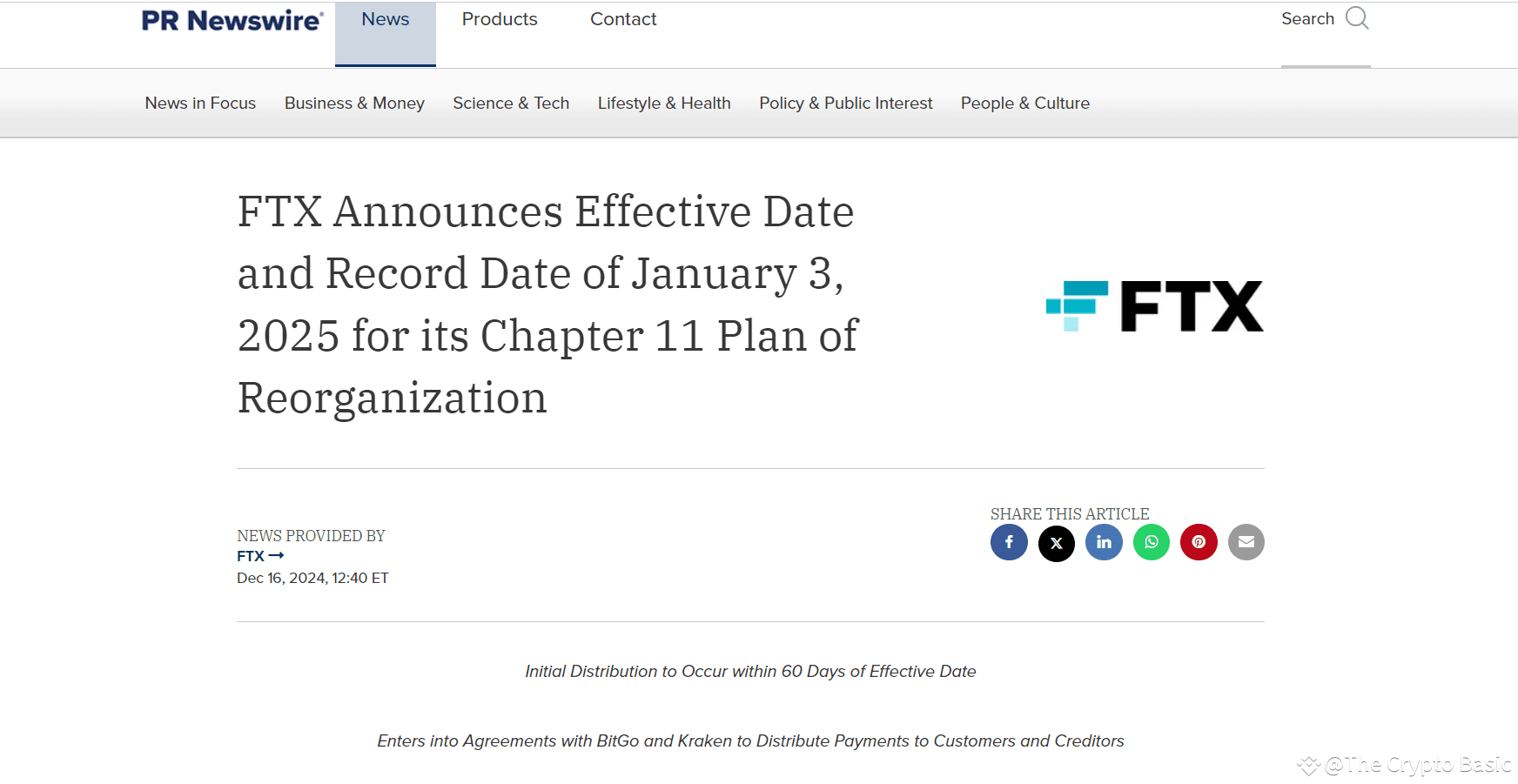 #FTX approaches the end of its bankruptcy process as it unve | The ...