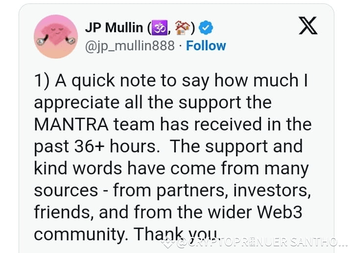 Mantra CEO Breaks Silence After Historic OM Crash! The | CRYPTOPRENUER ...