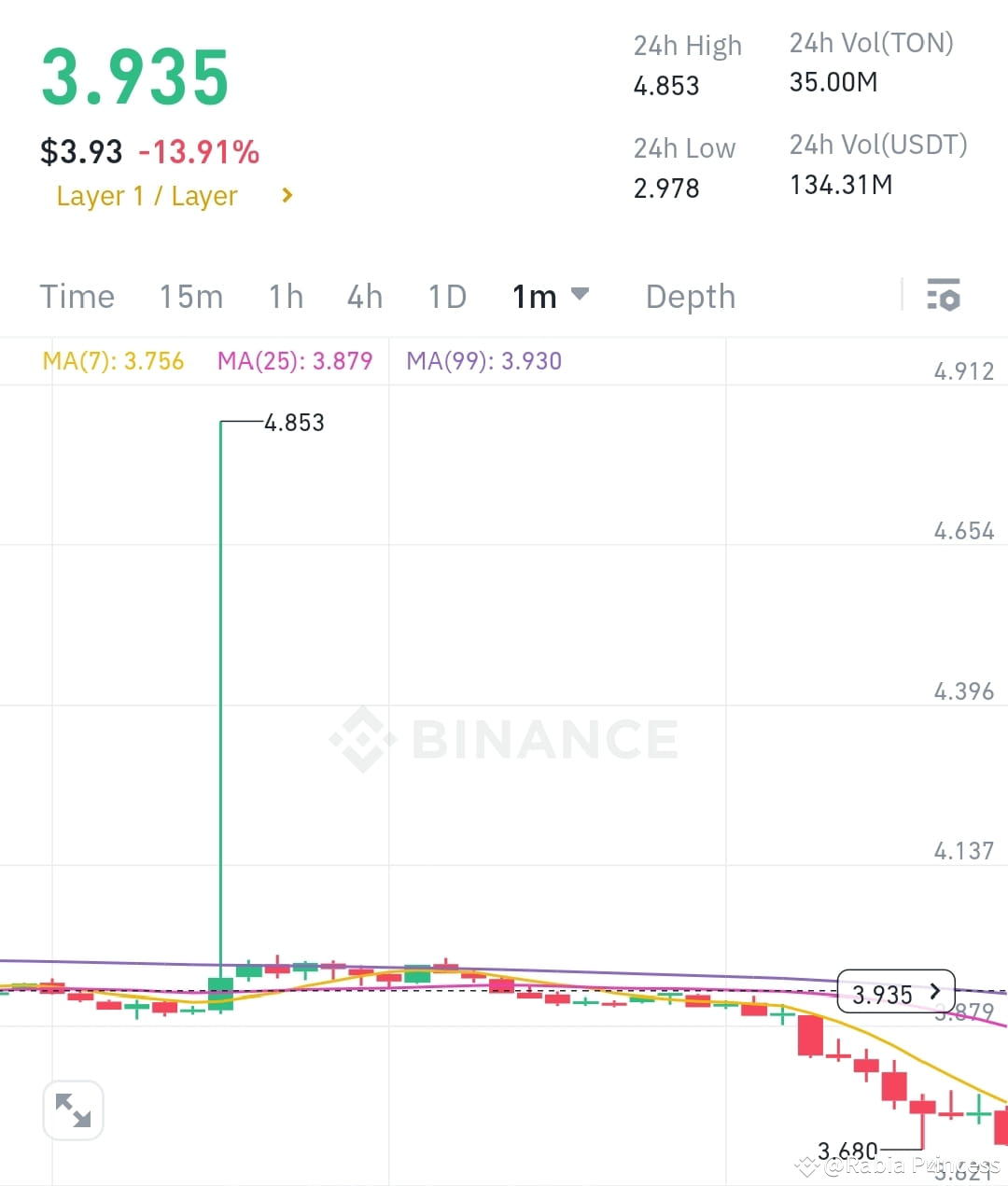 🚨 WHAT JUST HAPPENED TO THE $TON CANDLE? 🕯️ 😱 The chart | Rabia ...