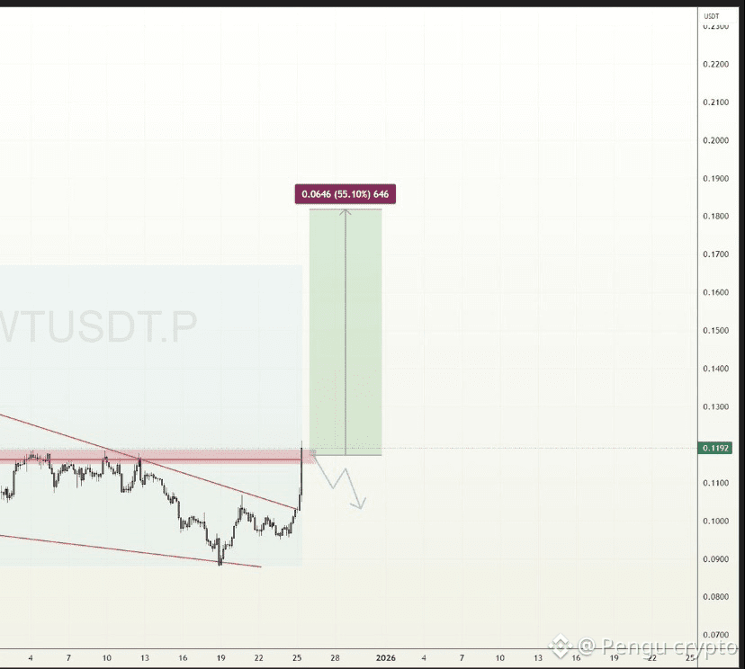 $NEWT testing the poC zone, strong flip off might trigger | Pengu ...