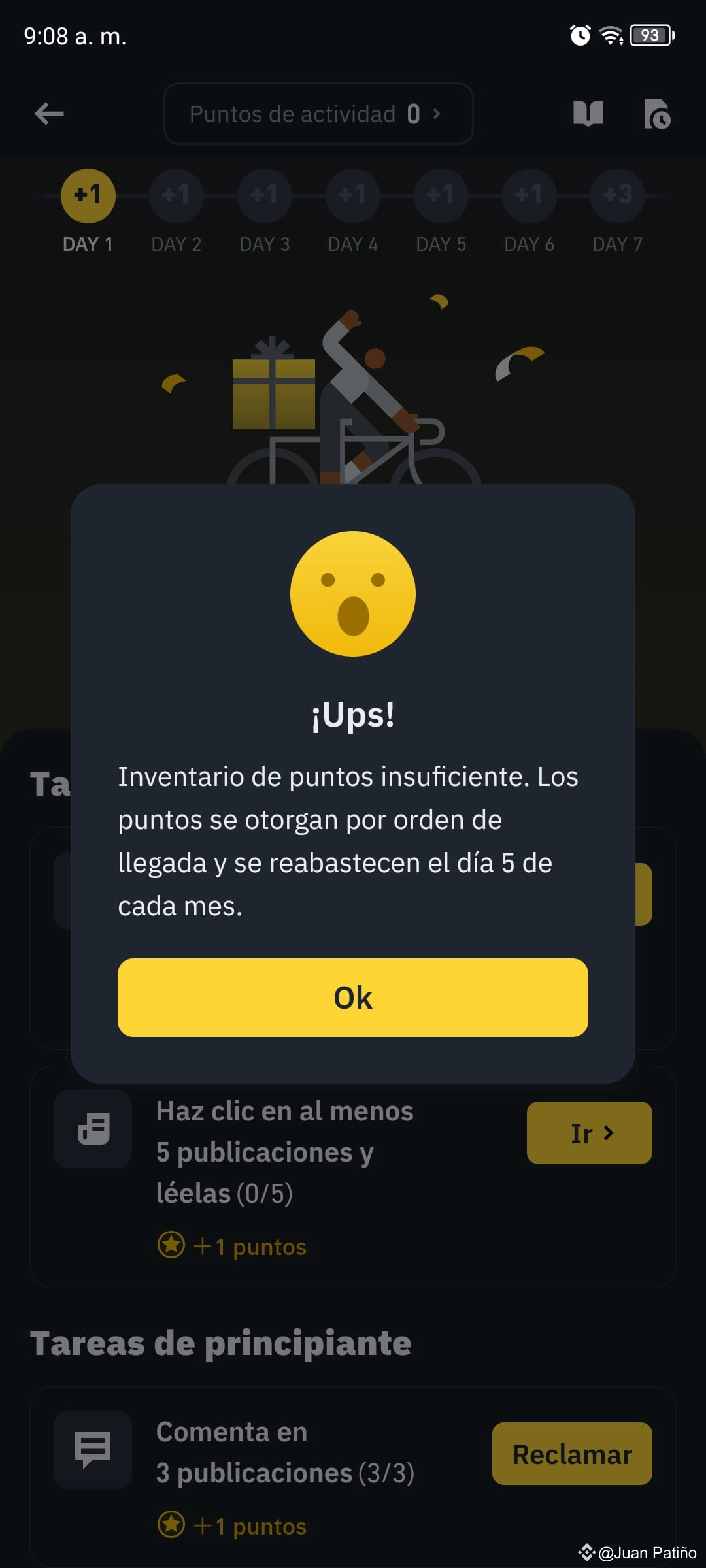 Does anyone else experience this that they can't claim? | Juan Patiño ...
