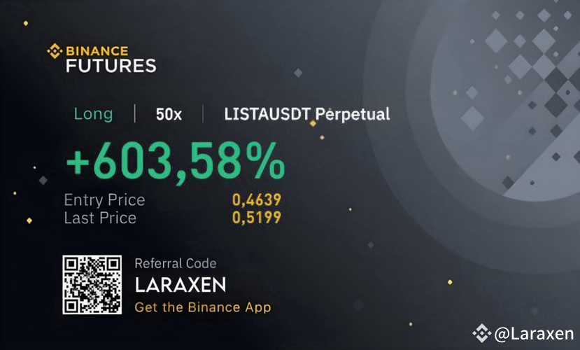 BOOOOOOOOOMMMM 🚀🚀🚀 $LISTA | Futures Laraxen on Binance Square