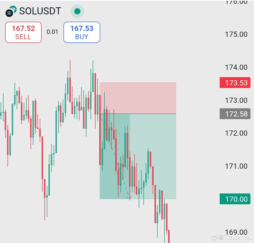 💥 $SOL TP SMASHED! 📉 Another perfect short setup exec | Trader Rai on Binance Square