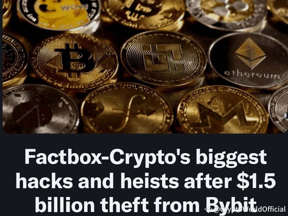 🚨 Bybit Hack: $1.5 Billion Stolen! Biggest Crypto Heists Re | CryptoWorldOfficial on Binance Square