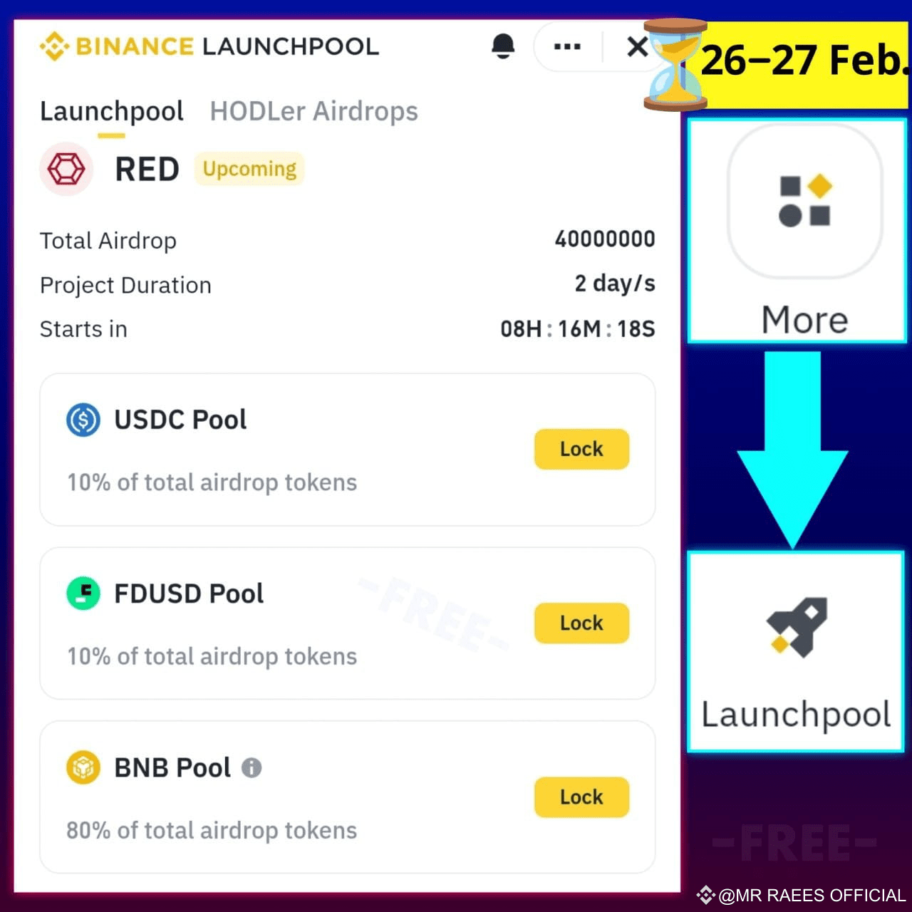 🚨 BINANCE LAUNCHPOOL ☘️ STAKE YOUR BNB FDUSD USDC FOR 2 DA | MR RAEES OFFICIAL on Binance Square
