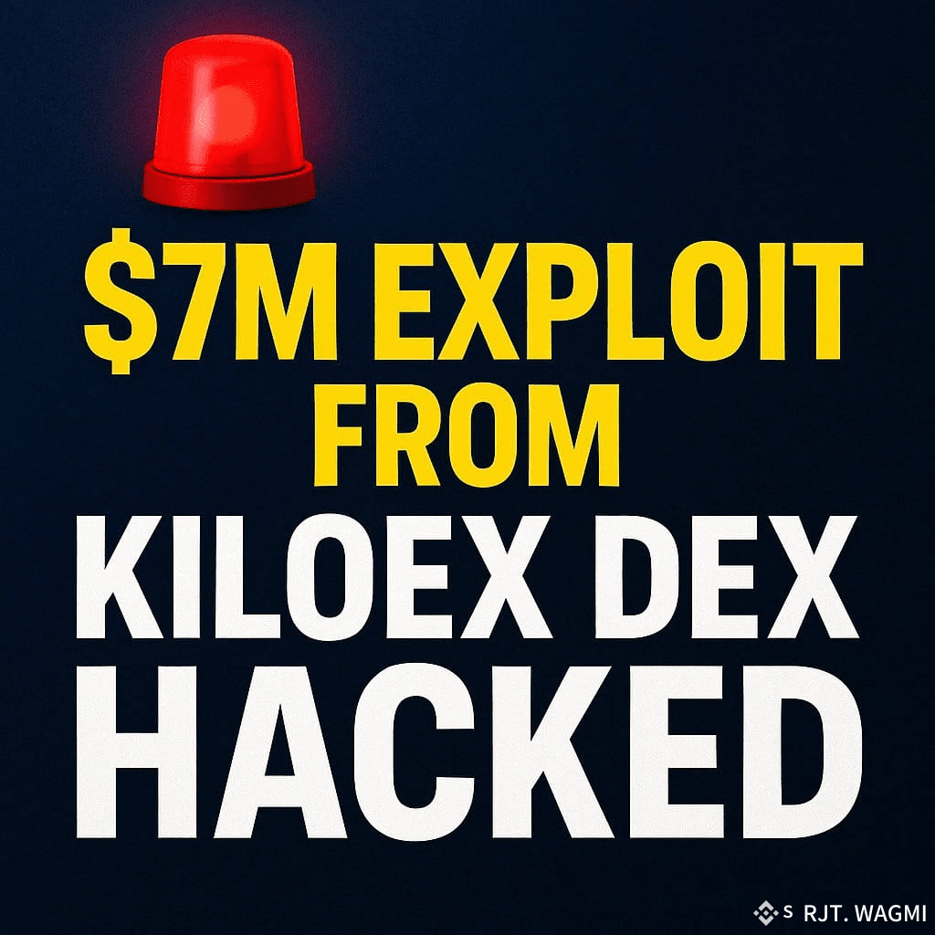 🚨 ALERT: KiloEX DEX HACKED – $7M Exploit Ongoing! Another | RJT_WAGMI on Binance Square