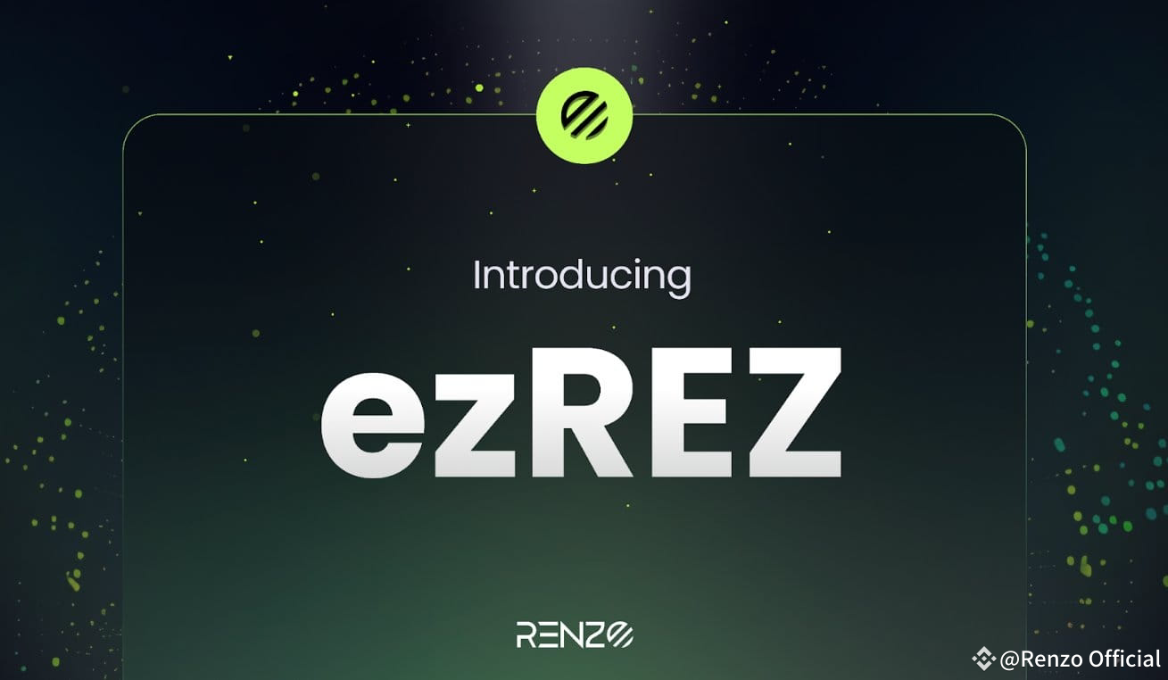 $ezREZ, the $REZ liquid restaking token, is now live! - @ei | Renzo ...