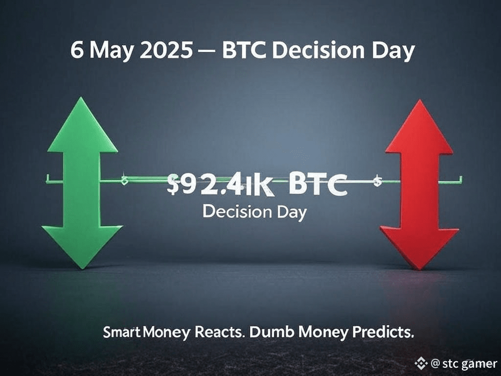 BTC’s Decision Day: Big Move Loading? (6 May 2025 Update) B | stc gamer on Binance Square