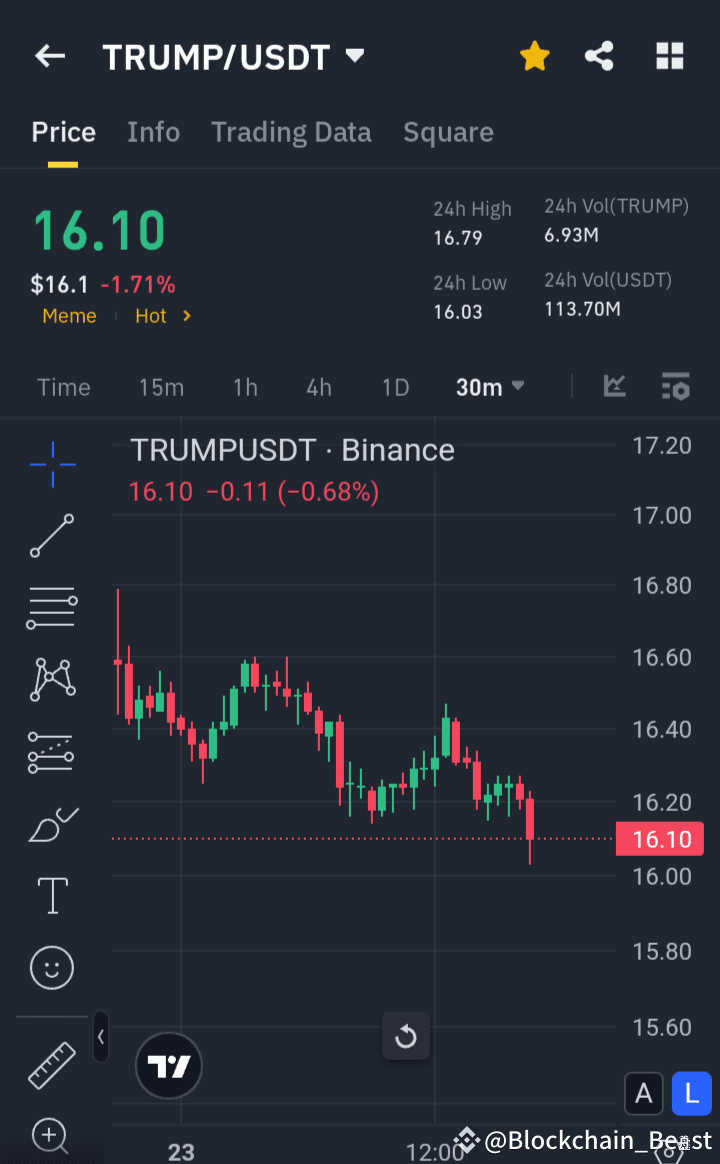 🚨 $TRUMP /USDT Short Trade Alert! 🚨 $TRUMP has faced stro | Blockchain_Beast on Binance Square