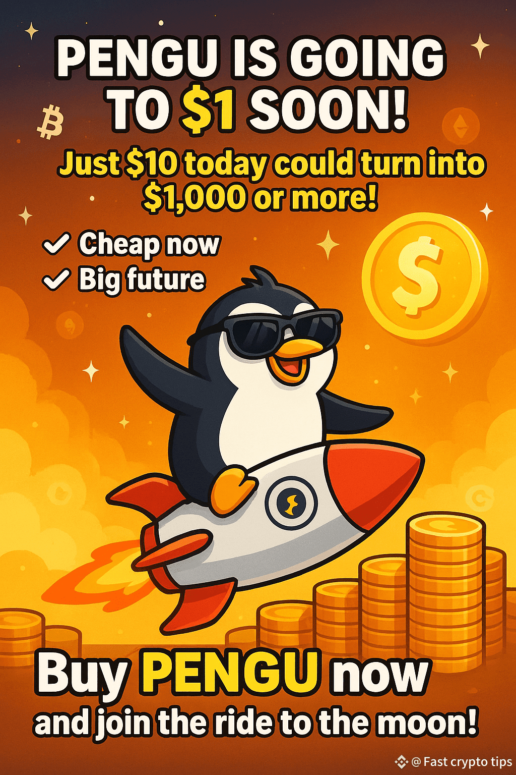 🐧 Pengu is Going to $1 Soon! 🚀 Pengu coin is blowing up! | Fast crypto ...