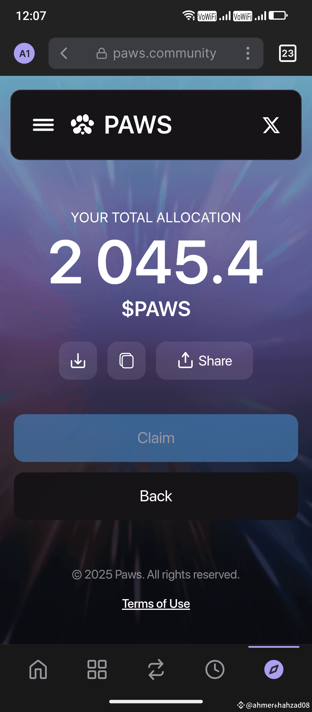 Last time when I checked I had 2300 paws token now I have 20 ...