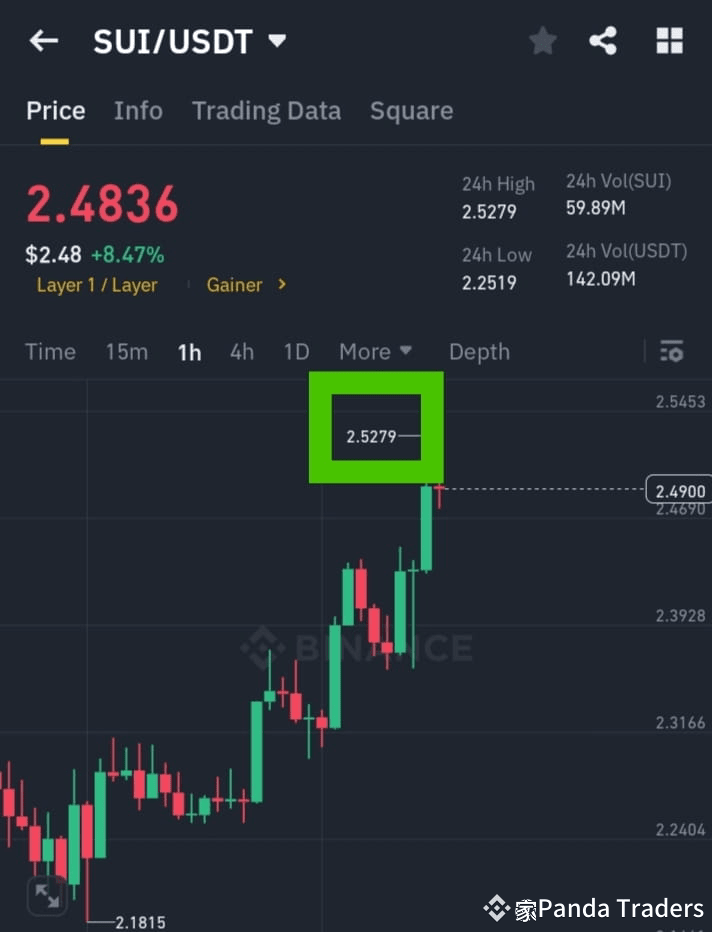 $SUI Breaking out 🚀🚀🚀 Keep hopes high 💸 #SUI🔥 | Panda Traders on Binance Square