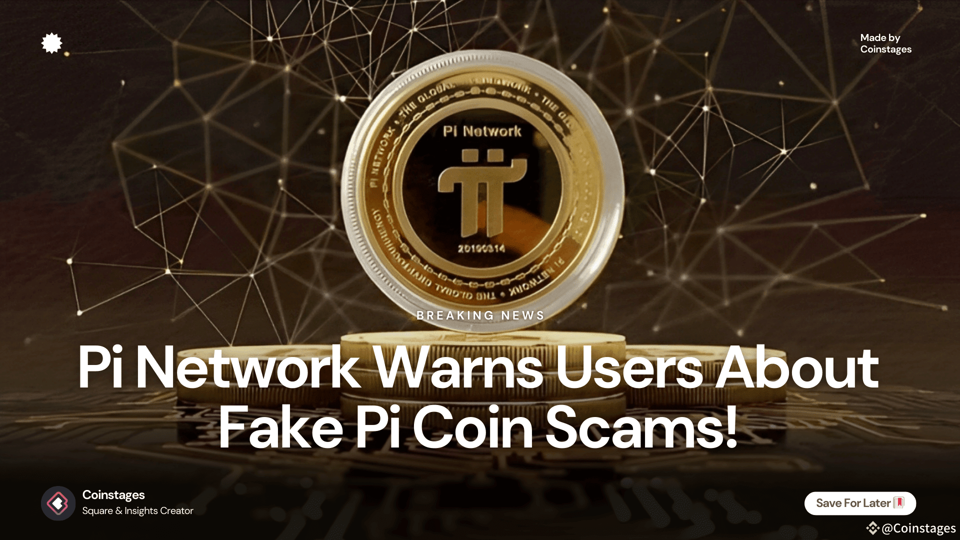Pi Network Warns Users About Fake Pi Coin Scams! | Coinstages on ...