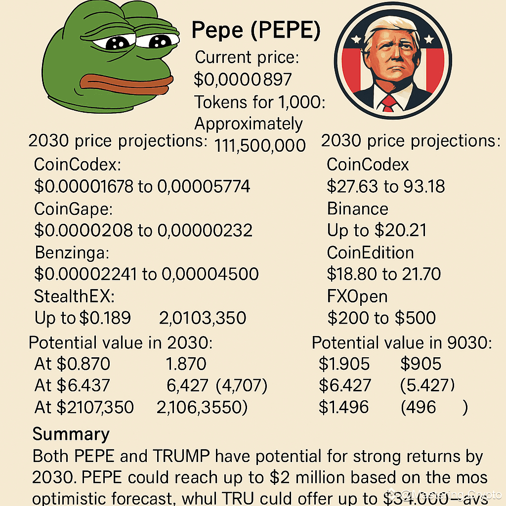 What If You Invested $1,000 in $PEPE or $TRUMP and Forgo | Mastering ...