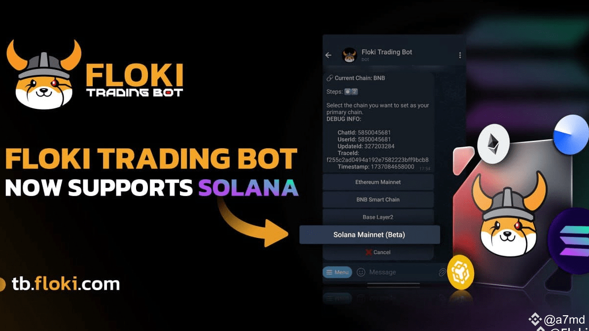 Exciting news! Floki trading bot expands to Solana! | c10 AA on Binance Square