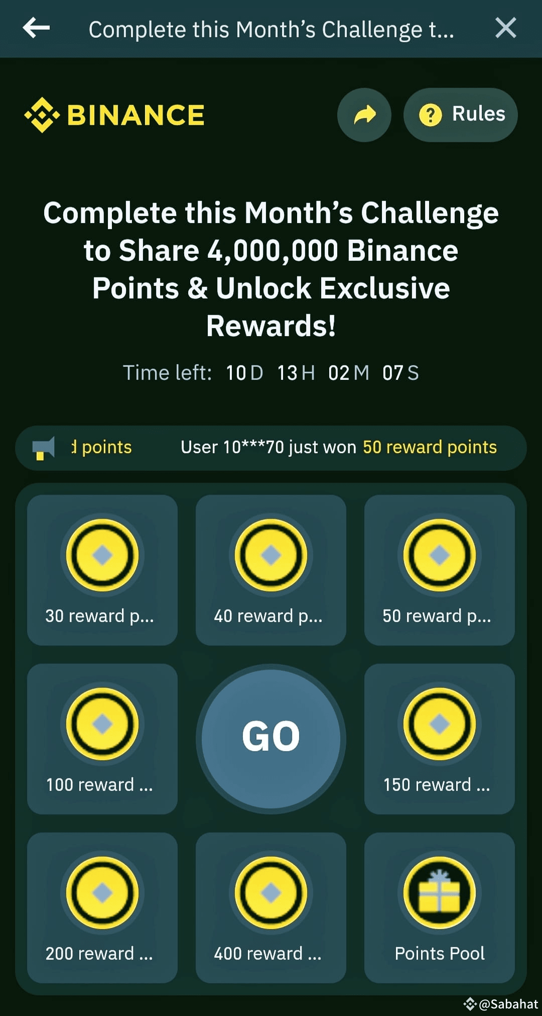 ‍🔥 ‍🔥 Let's join this month’s Binance Points Challenge! | Sabahat on ...